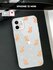 Чехол на Apple iPhone 12 mini / Айфон 12 Мини с принтом Паттерн бежевые мишки, п...
