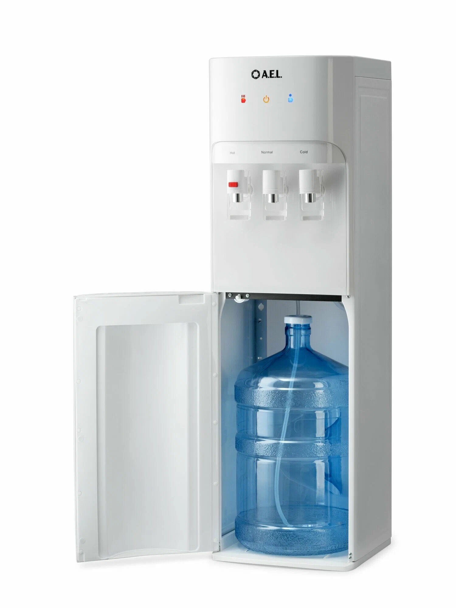 Кулер для воды AEL LD-AEL-808a full white с нижней загрузкой бутыли.