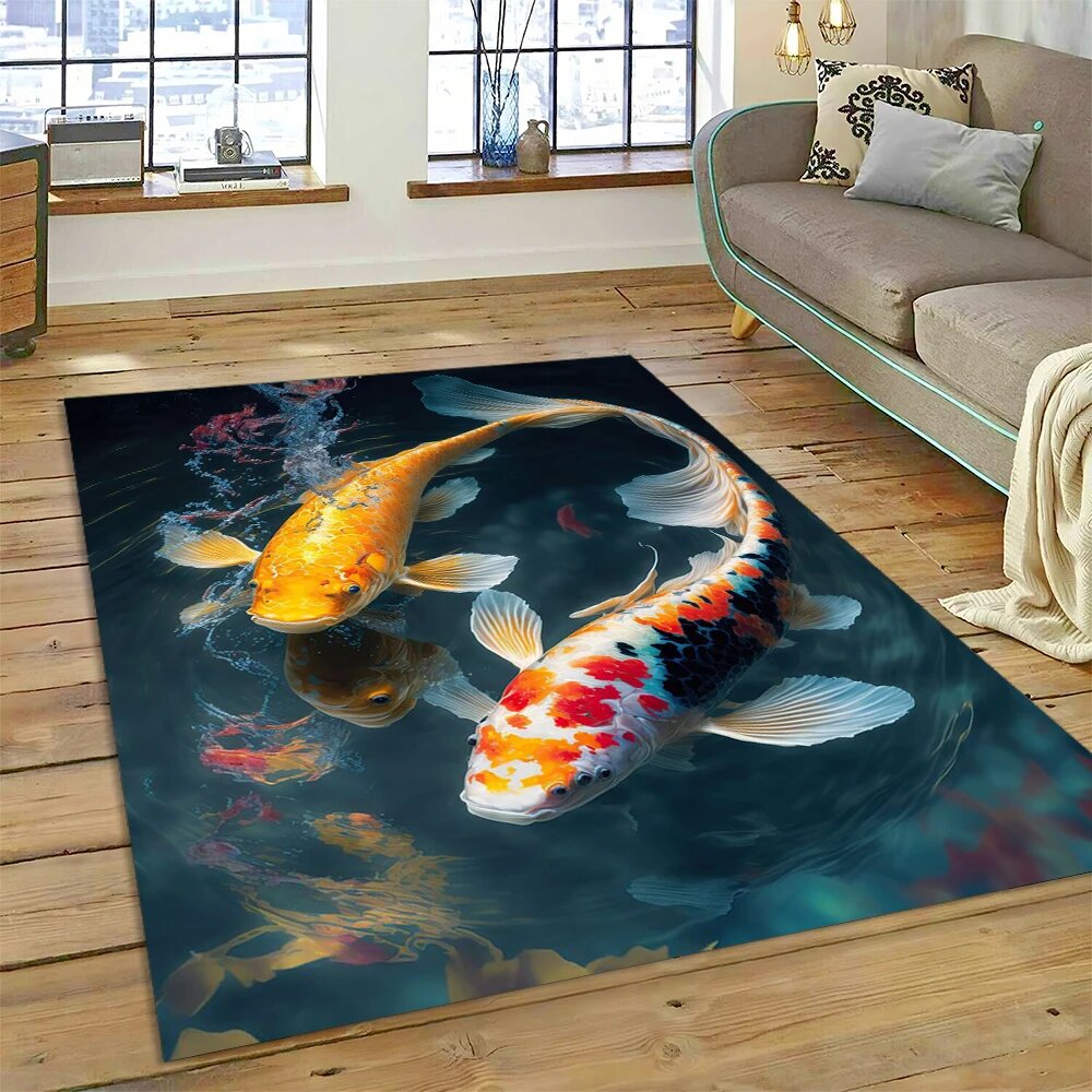 Коврик LOUSIDREAM Инь Янь Рыба 230x160cm, 27