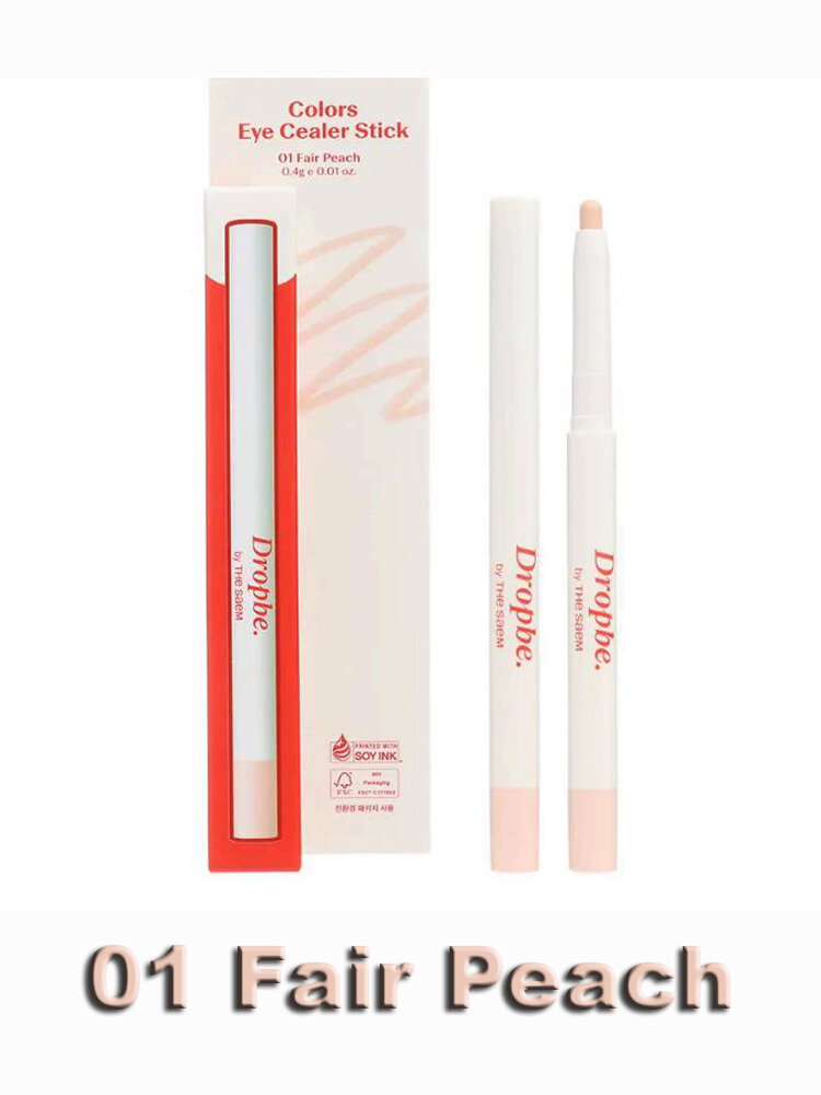 The Saem Кремовый консилер для области вокруг глаз 0,4 г Drop Be Colors Eye Cealer Stick, оттенок 01 Fair Peach