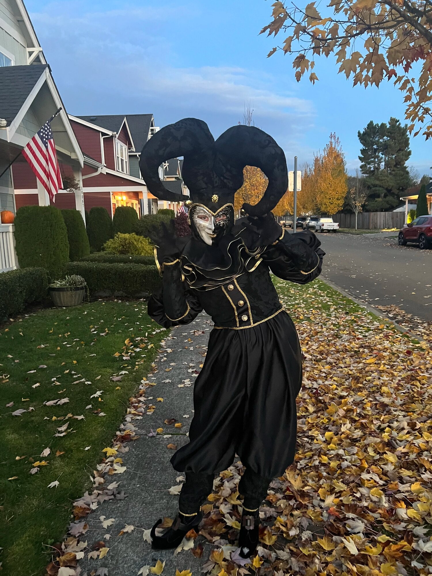 Карнавальный костюм клоуна, полиэстер, мужской Черный, L, A