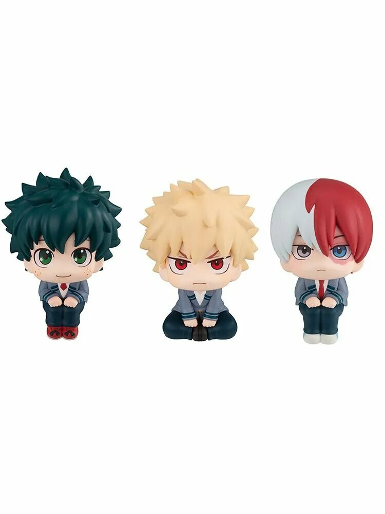Фигурок Моя геройская академия, Бакуго Катсуки, Изуку Медория/My Hero Academia Bakugou Katsuki figure cute Q version Todoroki Shoto Midoriya Izuku action figurine(3pcs,10cm) for fans Gifts