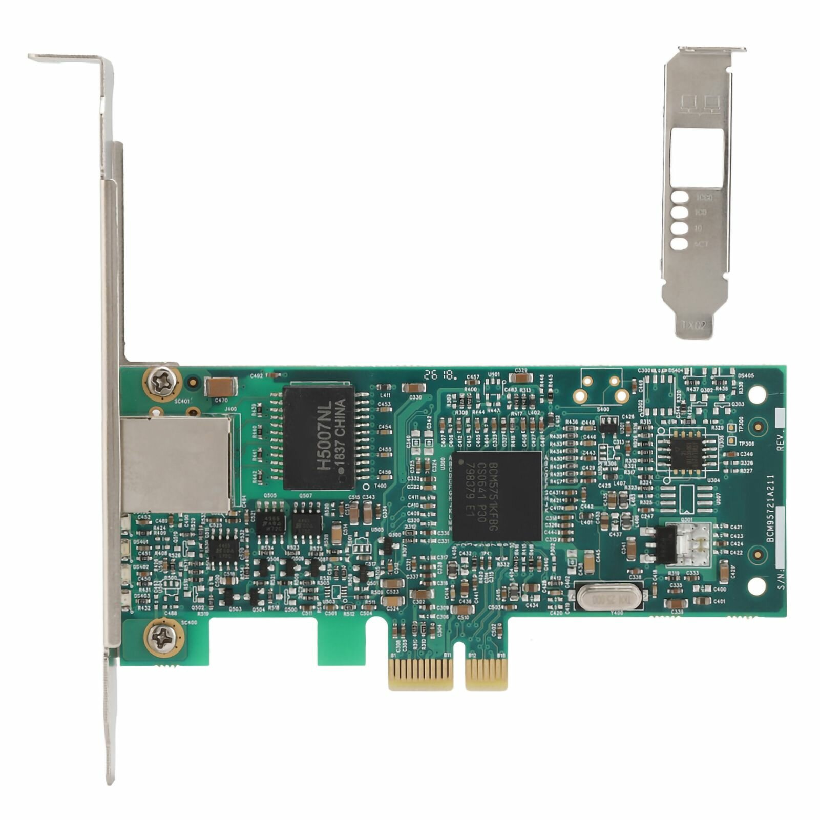 Сетевая карта Gigabit, BCM5751, PCI-E