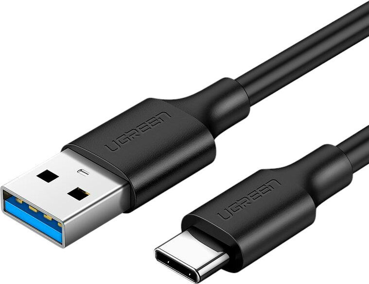 Зарядный кабель UGreen US184, Type-C, USB 3.0, черный, 1.5 м