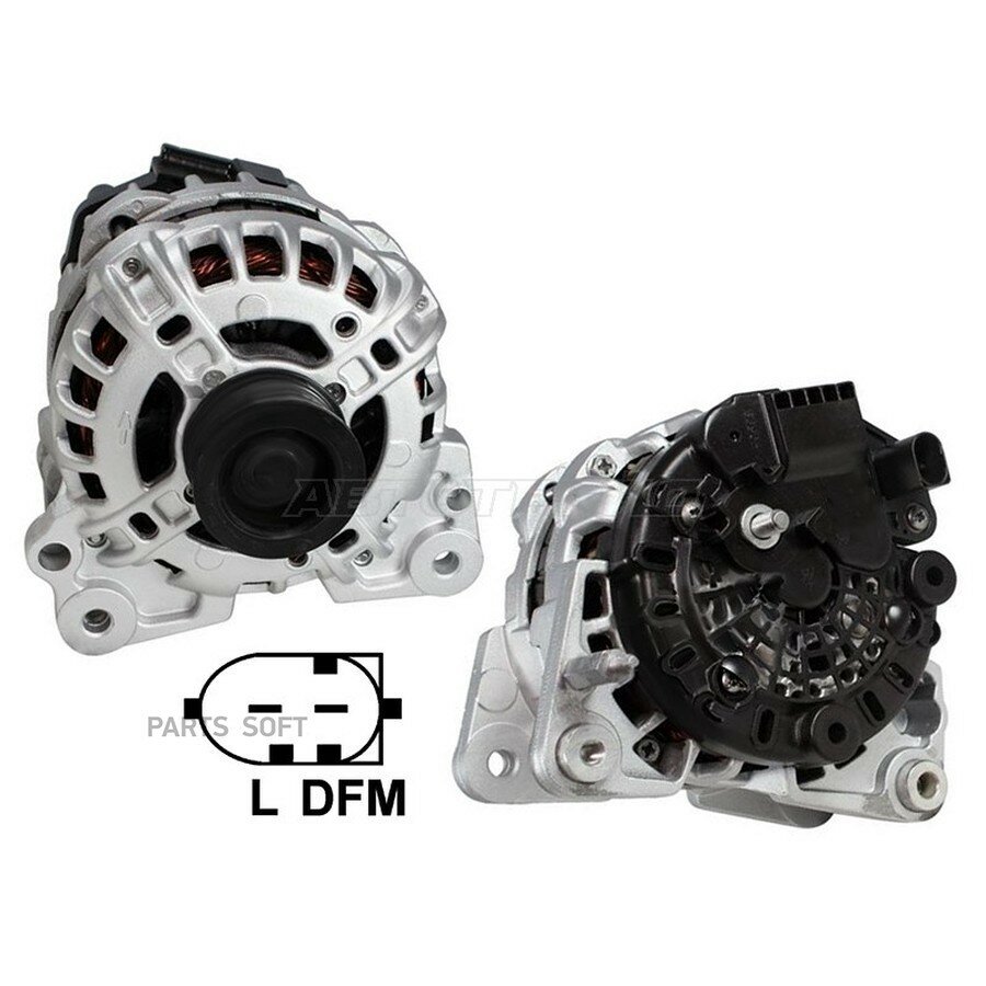 Генератор AUDI A3 03-12/SKODA RAPID 12-/VW POLO 2010- (CFNA/CAXA/BTS) от официального дистрибьютора, SAT, артикул ST03C903024E