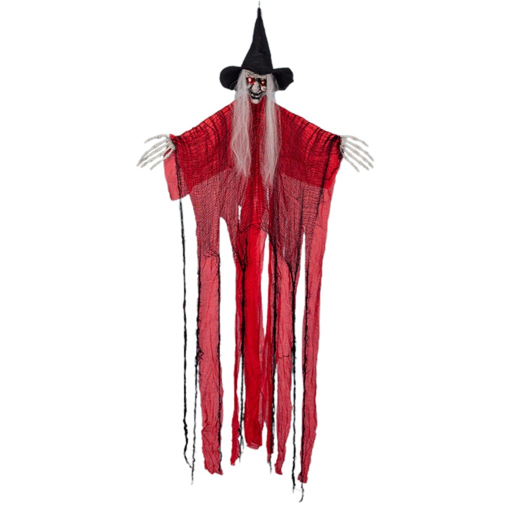 Светящаяся Красная ведьма с голосовой активацией на Хэллоуин