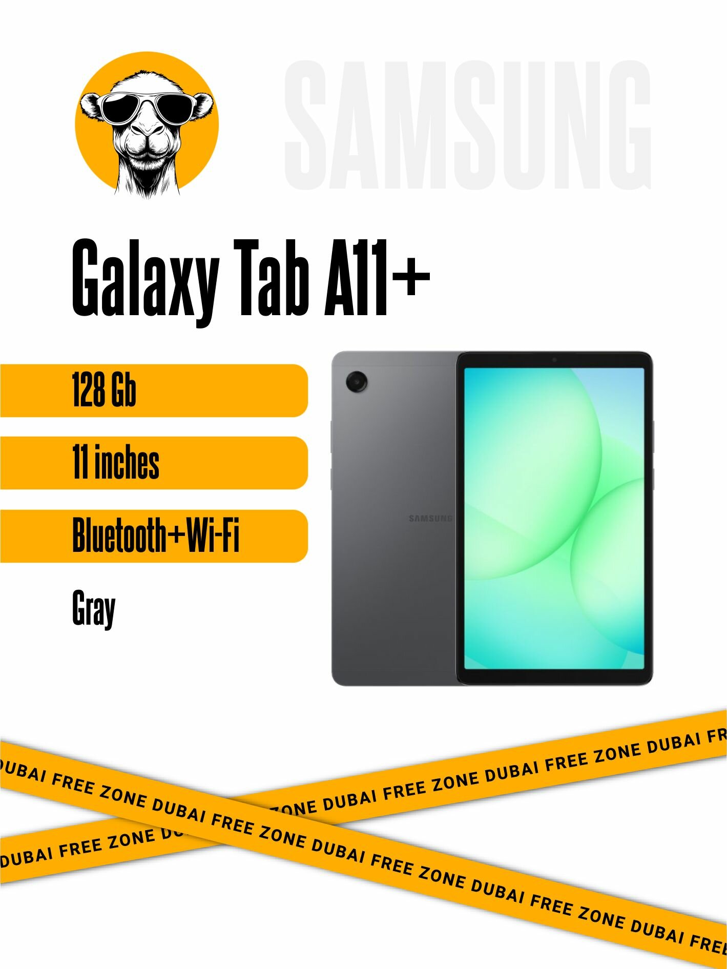 Планшет Samsung Galaxy Tab A11+ 6/128Gb Wi-Fi Gray