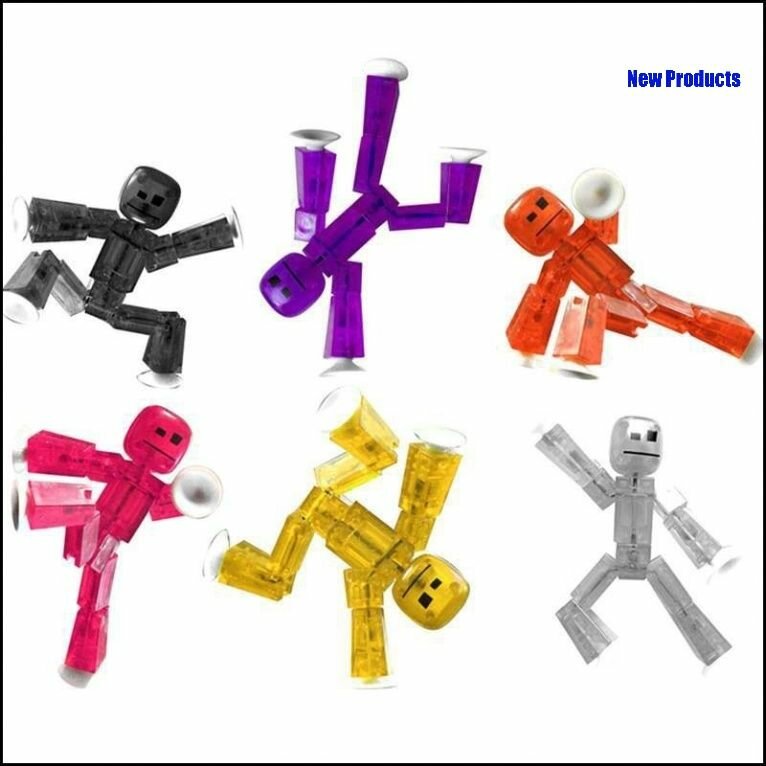 Эксклюзивные фигурки StikBot Zing 5 шт с присосками разноцветные