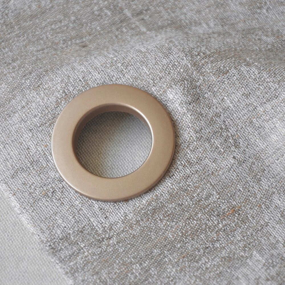 Люверсы 100 шт для штор, диаметр 35 мм, цвет бежевый