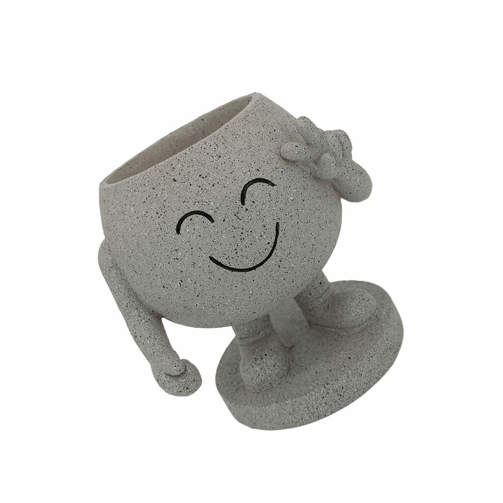 Горшки для растений с улыбающимся лицом, - B