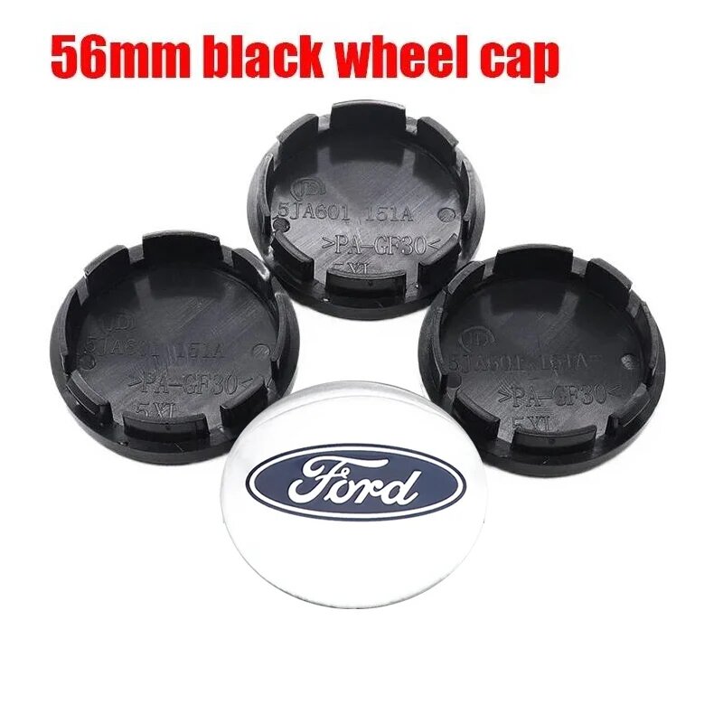 4 шт. 3D 56 мм 60 мм 65 мм 68 мм логотип Ford, эмблема автомобиля, центральная крышка ступицы колеса, авто обод, ремонт пыленепроницаемый значок, крышки, наклейки, аксессуары