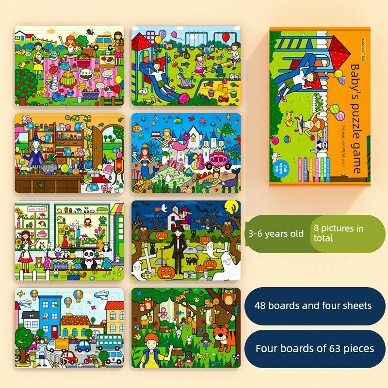 Развивающие головоломки для детей: 2-3-4-5-6 лет, для мальчиков, для раннего развития, карточки для развития