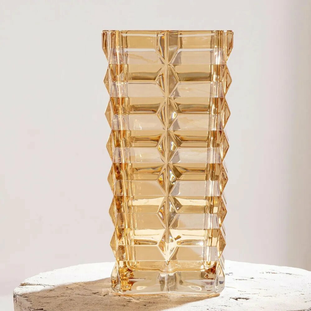 Ваза, 24 см , Хрустальное стекло, 1 шт