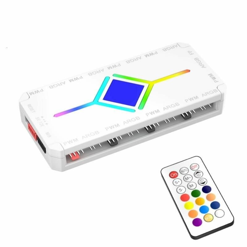 Разветвитель ARGB 1 к 9 с магнитным креплением, Белый