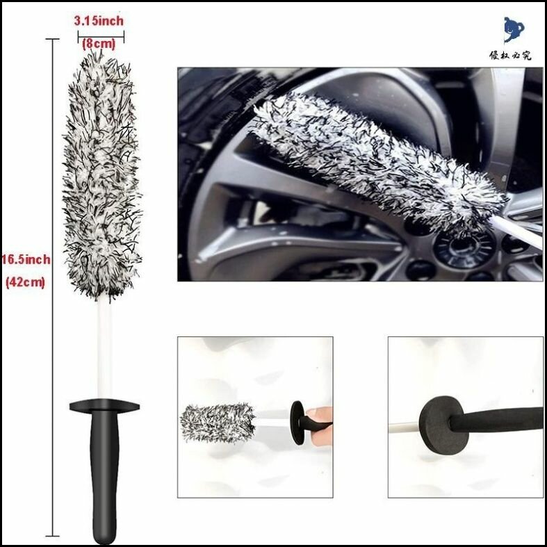 Эксклюзивная щетка для очистки автомобильных шин от пыли