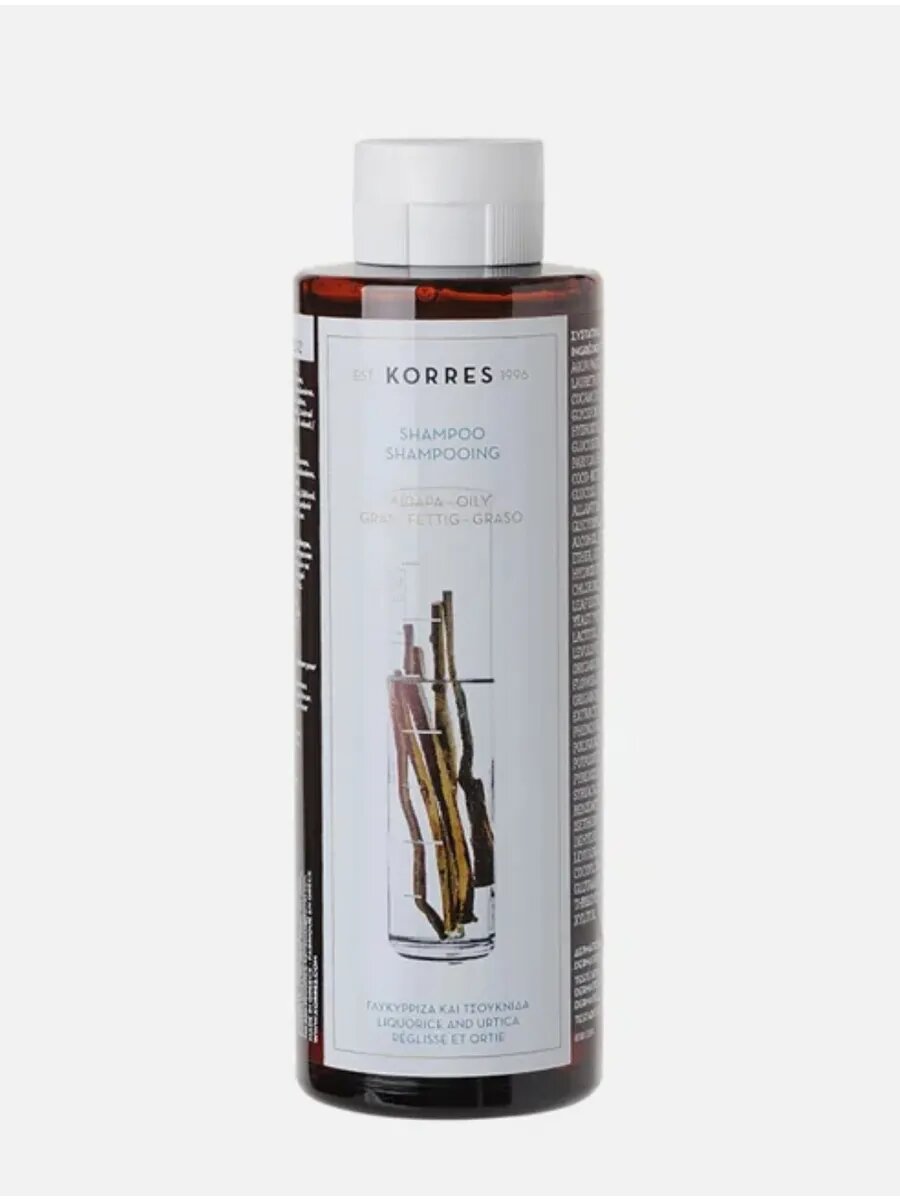 Шампунь с лакрицей и крапивой KORRES liquorice & urtica shampoo