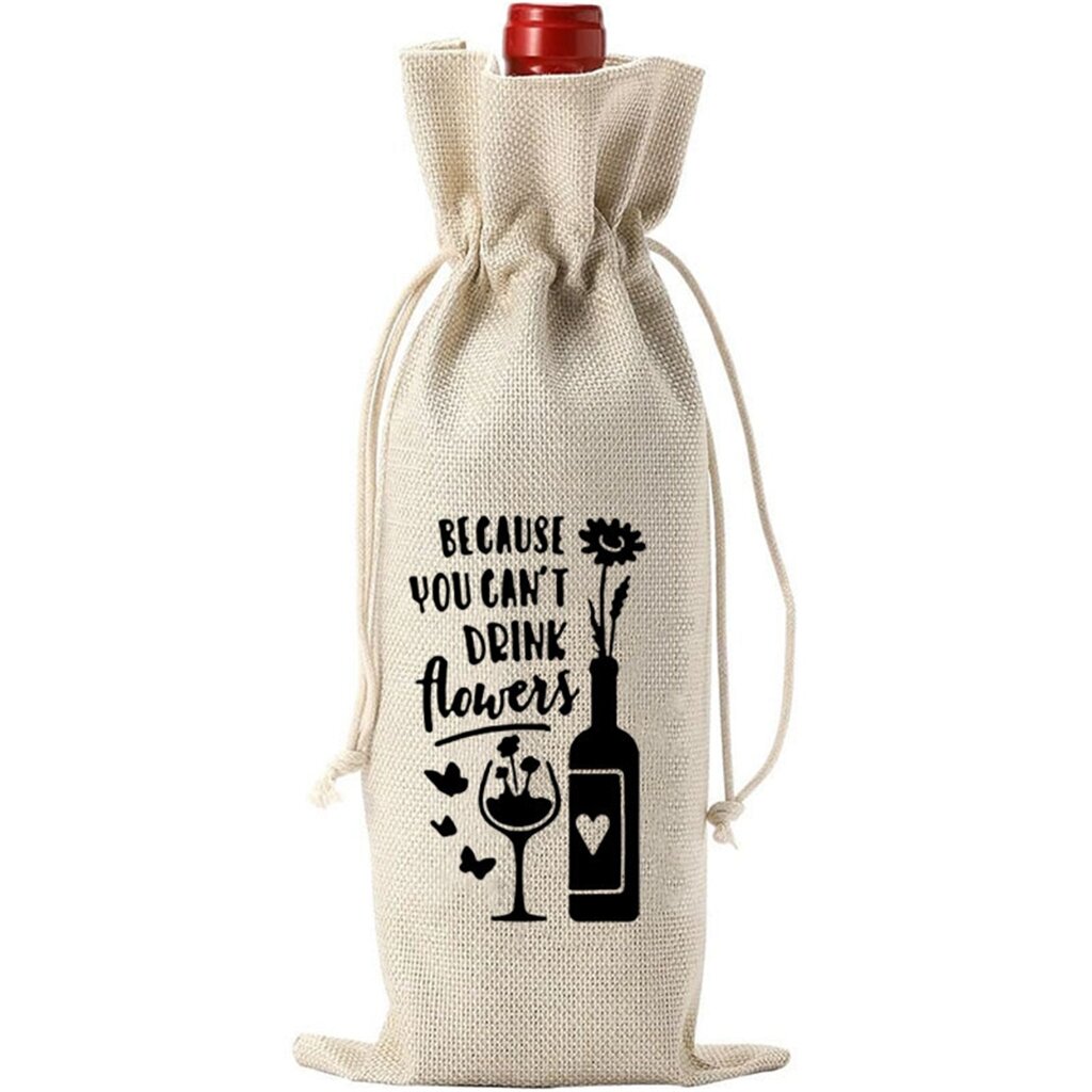 Сумка для вина из тонкого льна, аксессуары для особых рождественских праздников
