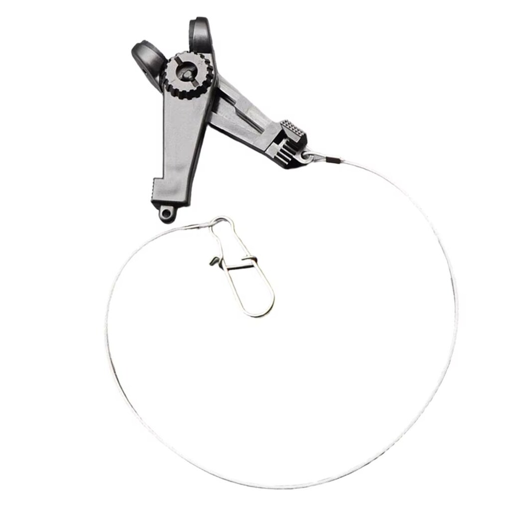 Fashion Fishing Gear Black Clamps High Performances Steel Wire Fishing Clamps for Trolling Fishing Equipment