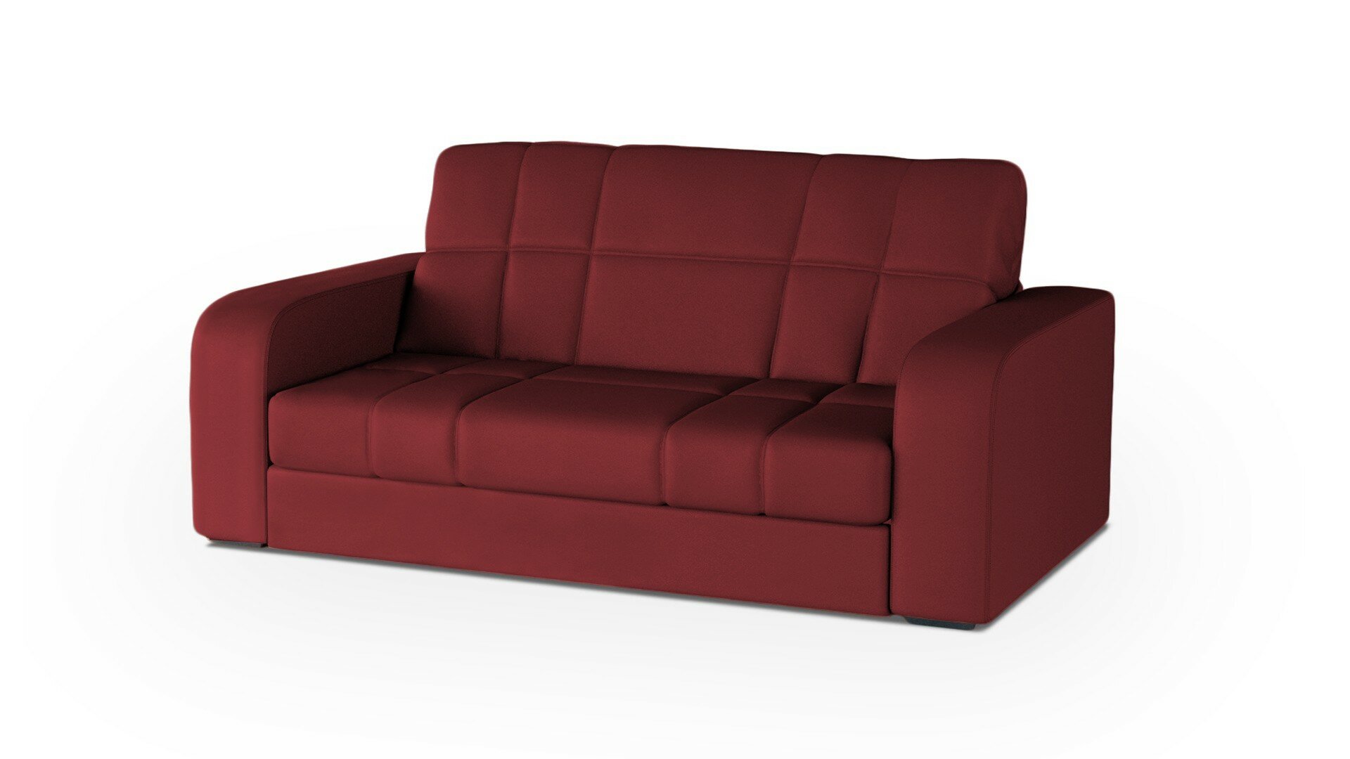 Диван Конрад Лайт 140 Галакси Ред (***979м) NEW 183x105x88 см, красный Экокожа, аккордеон GOODFORM в наличии