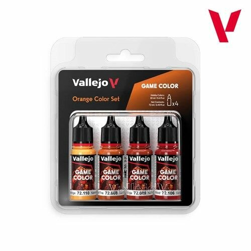 Набор акриловых красок для моделизма Game Color - Orange Color Set Vallejo 72381