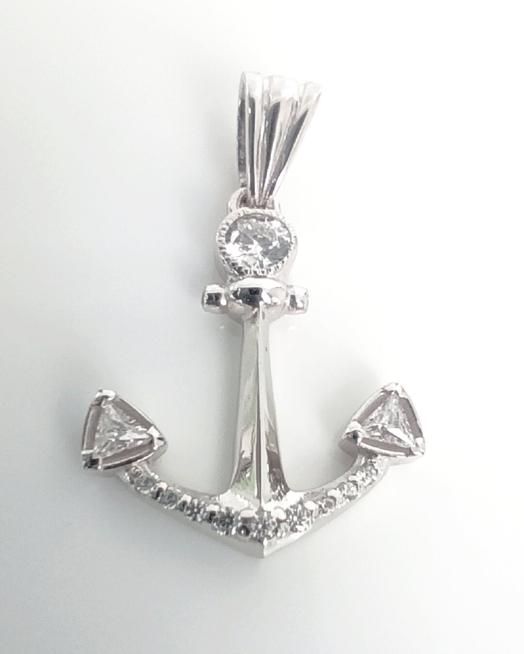 Подвеска, серебро, 925 проба, родирование, фианит