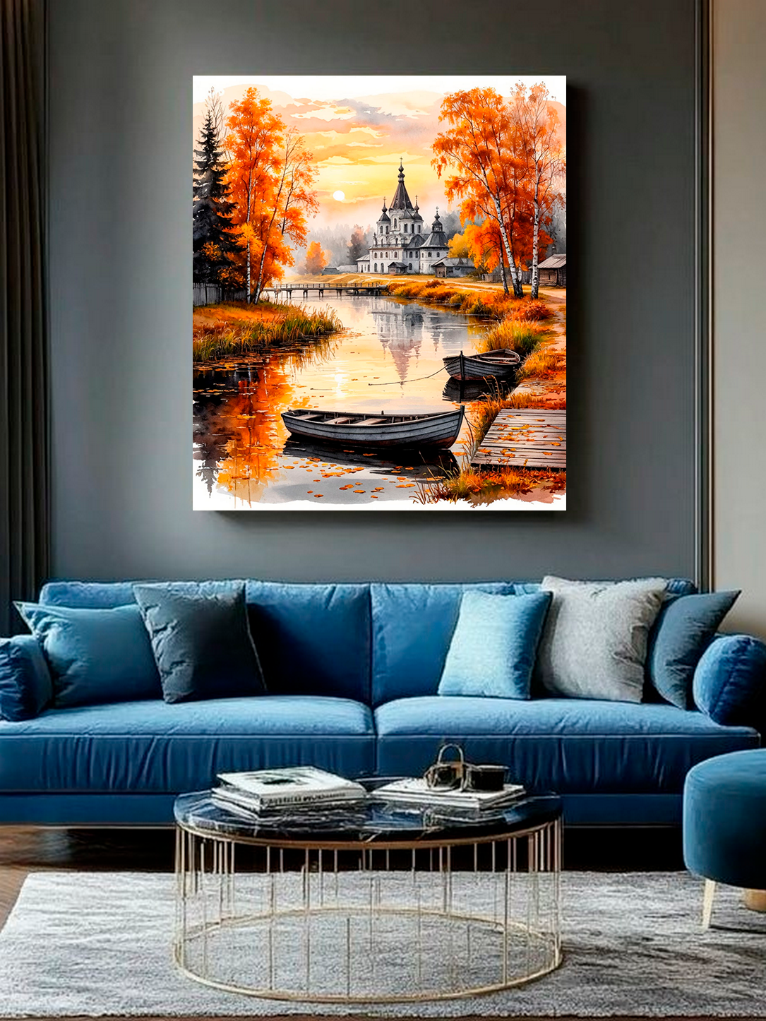 Картина на стену для интерьера "Русь" 40х50 см, холст на подрамнике, InterToys