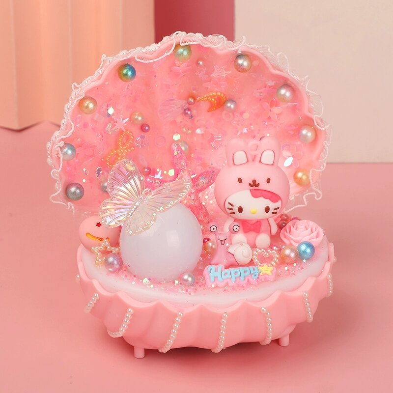 Набор для творчества ночник с мерцающими жемчужинами и ракушками, дизайн улитки Т, образовательная игрушка для детей