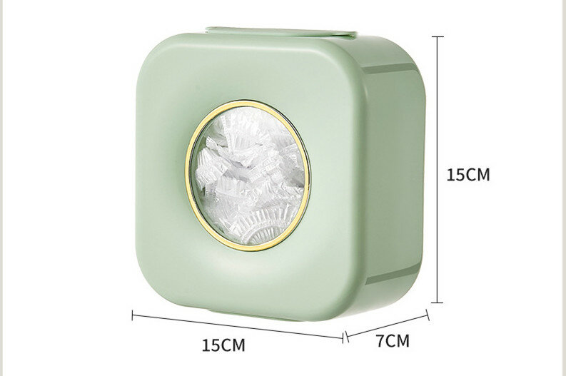 Подвесной органайзер для бахил и пакетов без сверления, компактный, белый, для дома и офиса