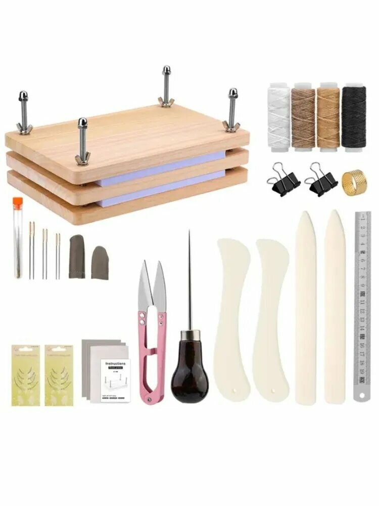 Набор для ремонта книг и переплетов, инструмент для прижима книг, инструмент для переплетных материалов хороший помощник