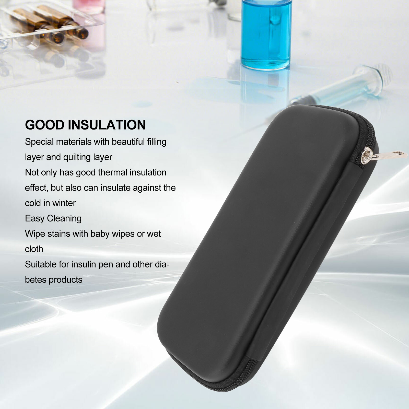 Охладитель инсулина, дорожный чехол, теплоизоляция, морозостойкая застежка-молния, портативная дорожная сумка для диабетиков, тип C
