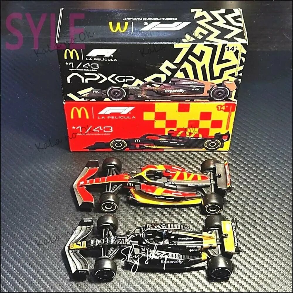 Машинка McDonald's x F1 1:43 формула 1 F1 Formula 1 APX Movie Car + F1 Formula 1 McDonald's Car