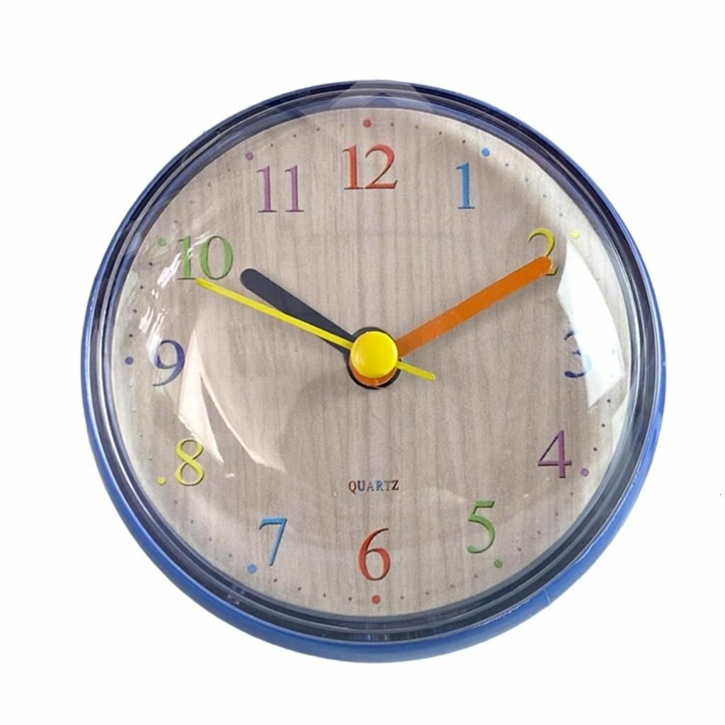 Мини Водонепроницаемые Часы с Присоской для Ванной