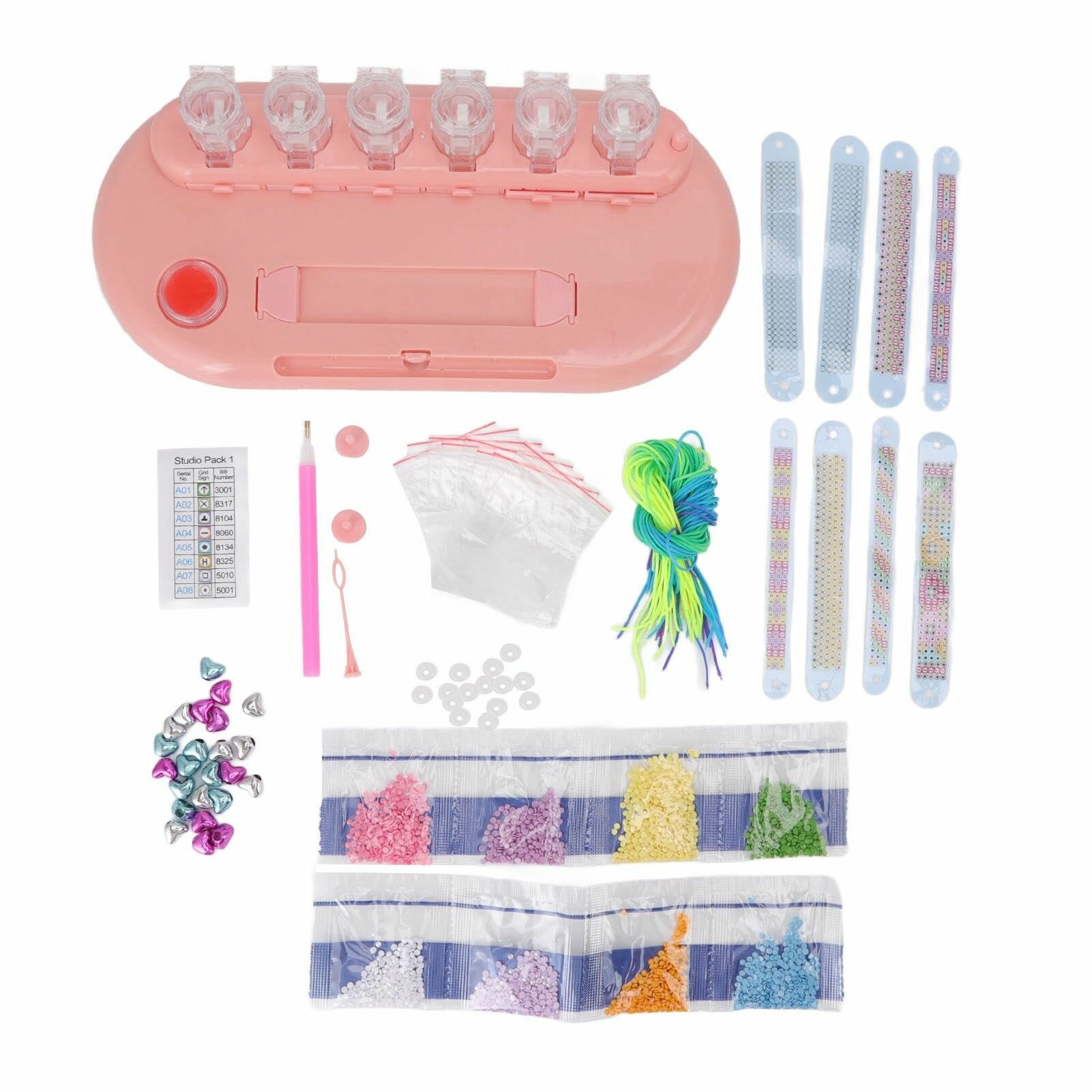 Регулируемый браслет с алмазной росписью, красочный точечный алмазный декоративный браслет, игрушки-головоломки сделай сам