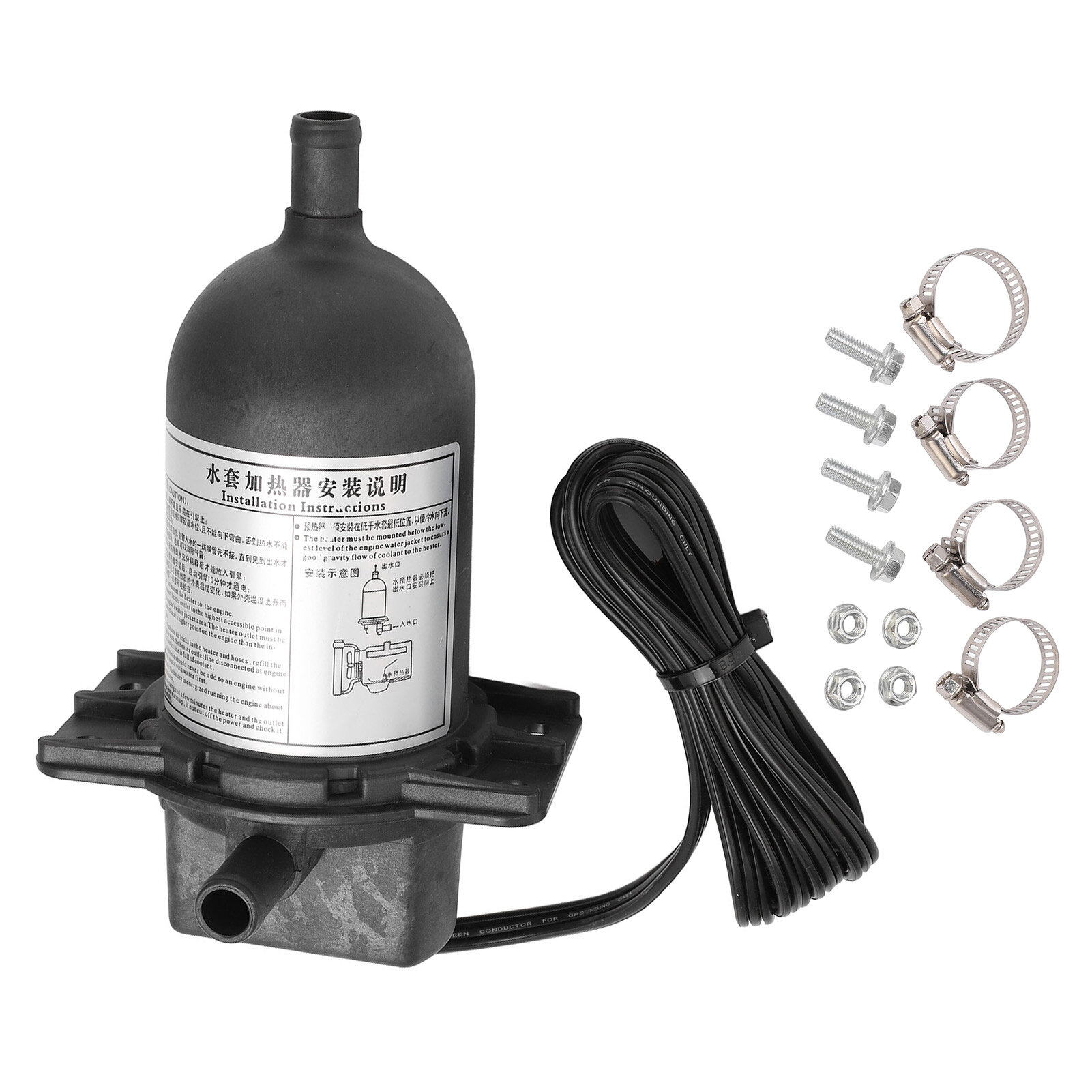 Подогреватель охлаждающей жидкости двигателя мощностью 1000 Вт с самоциркуляцией, предпусковой подогреватель для дизельного генератора, 120 В