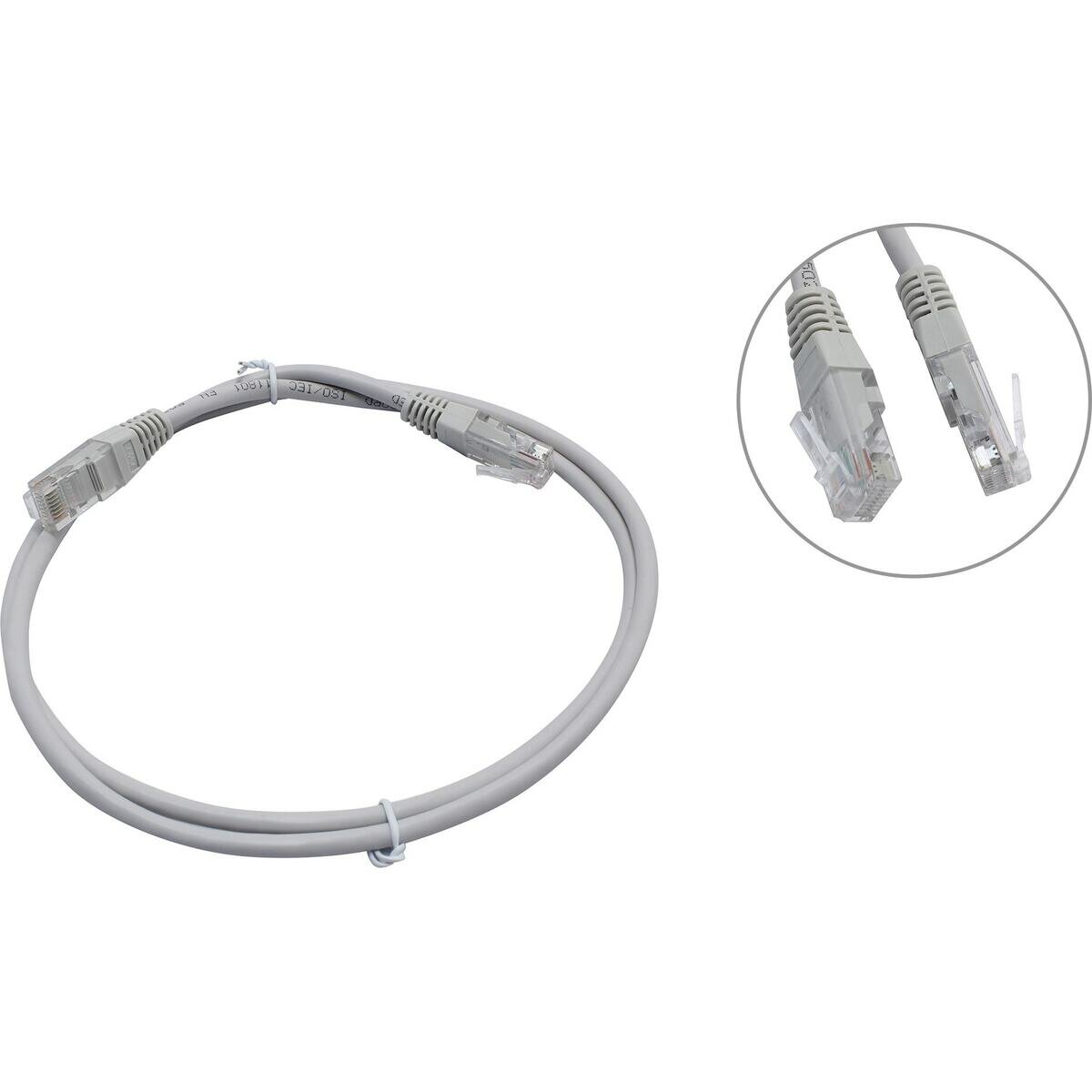 TWT Patch Cord UTP кат.5e, 1м, серый