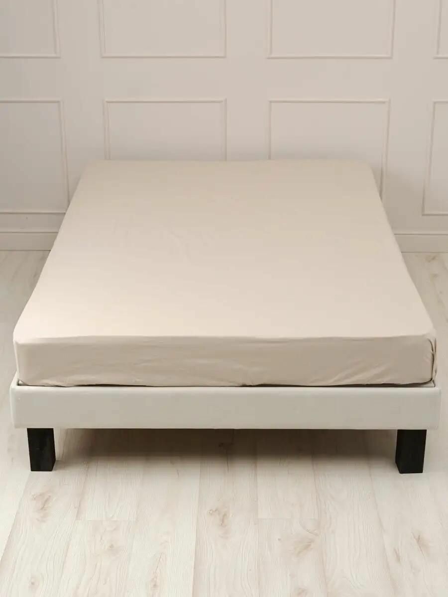 YERRNA Простыня на резинке 120х200+26, хлопок натуральный, перкаль, подходит под размеры икея IKEA, 1,5 спальная YERRNA, Шуйские ситцы