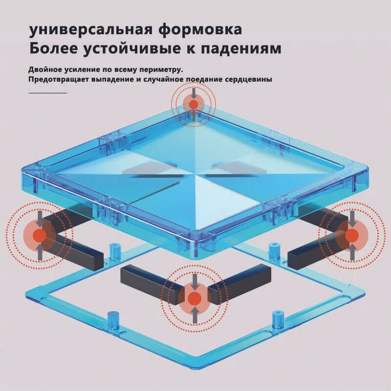 Конструктор MAG-PARADISE магнитный на 60 деталей для малышей, развивающий конструктор — фото 1