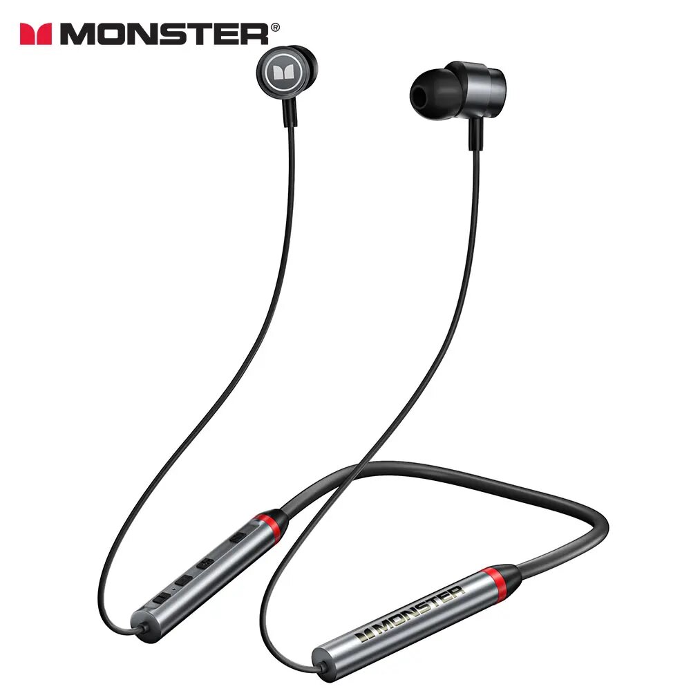 Monster Wireless AI Instant Translator Наушники Bluetooth5.3 Спортивные наушники, HD-вызов, стерео музыка, гарнитура с шейным ремешком