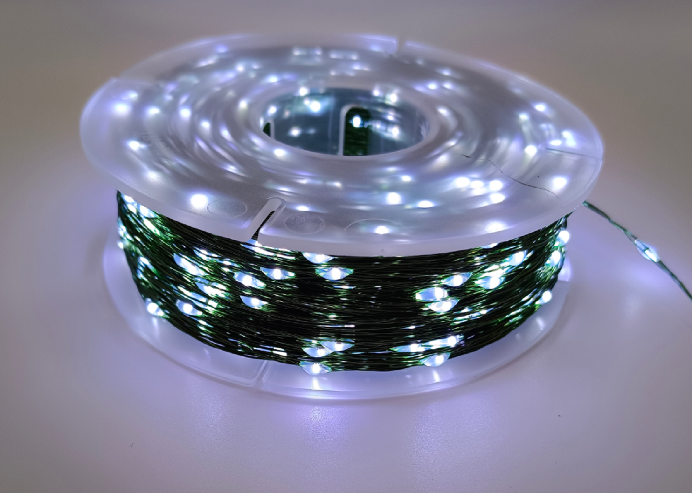 Гирлянда светодиодная нить "Роса" 200 м, на катушке, зеленый провод