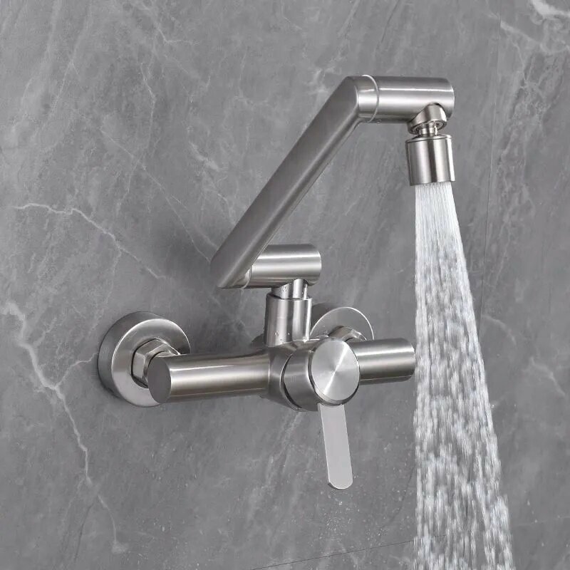 Кухонный кран MORLINCAR раковина встраиваемая в стену универсальная вращающаяся складная роботизированная рука кран для горячей и холодной воды