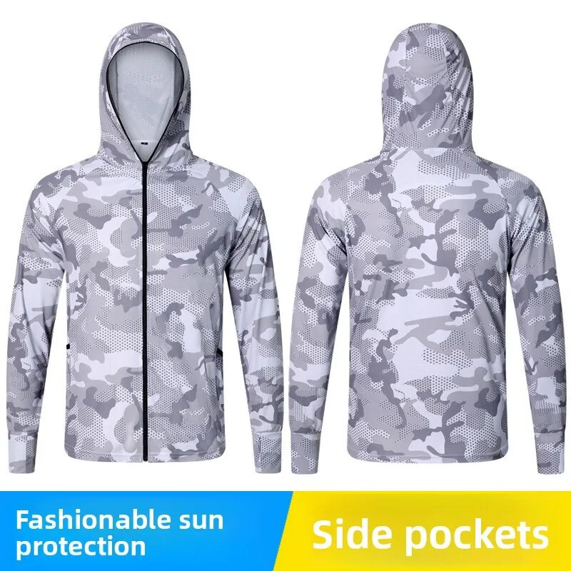 Мужская летняя рубашка для рыбалки, легкая, дышащая, с длинными рукавами, с защитой от солнца, XL, 3