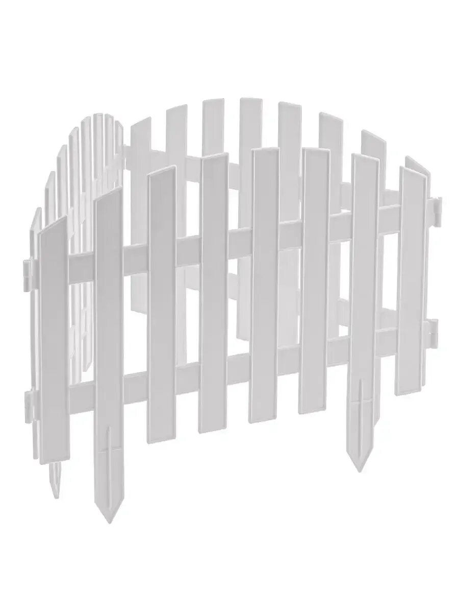 Декоративный заборчик садовый пластиковый 28х300 см 7 секций