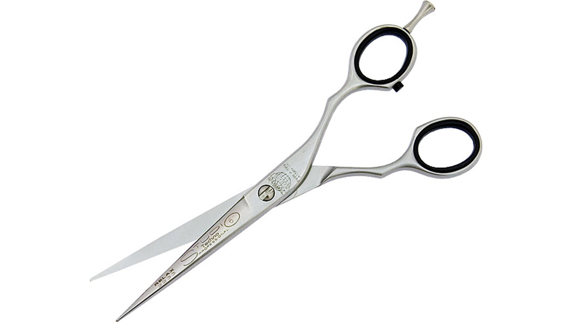 Ножницы парикмахерские Kiepe 2233-6.0, прямые, с насечкой, эргономичные, серебристые