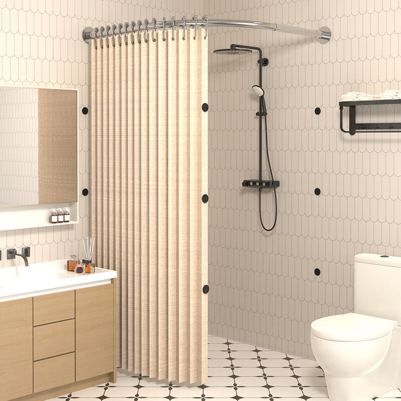 Магнитная занавеска , для душа, водоотталкивающая, синяя палка 70-85cm，200*200cm занавеска для душа