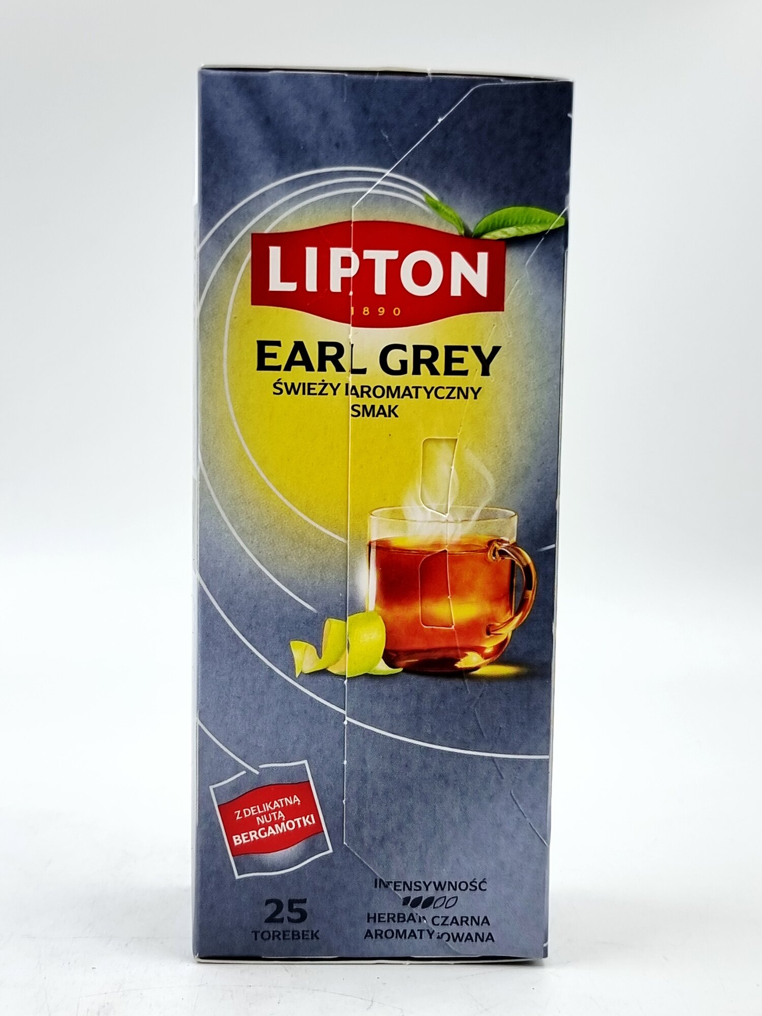 Чай черный Lipton Earl Grey, 25 пакетиков, 37.5 грамм (Польша)