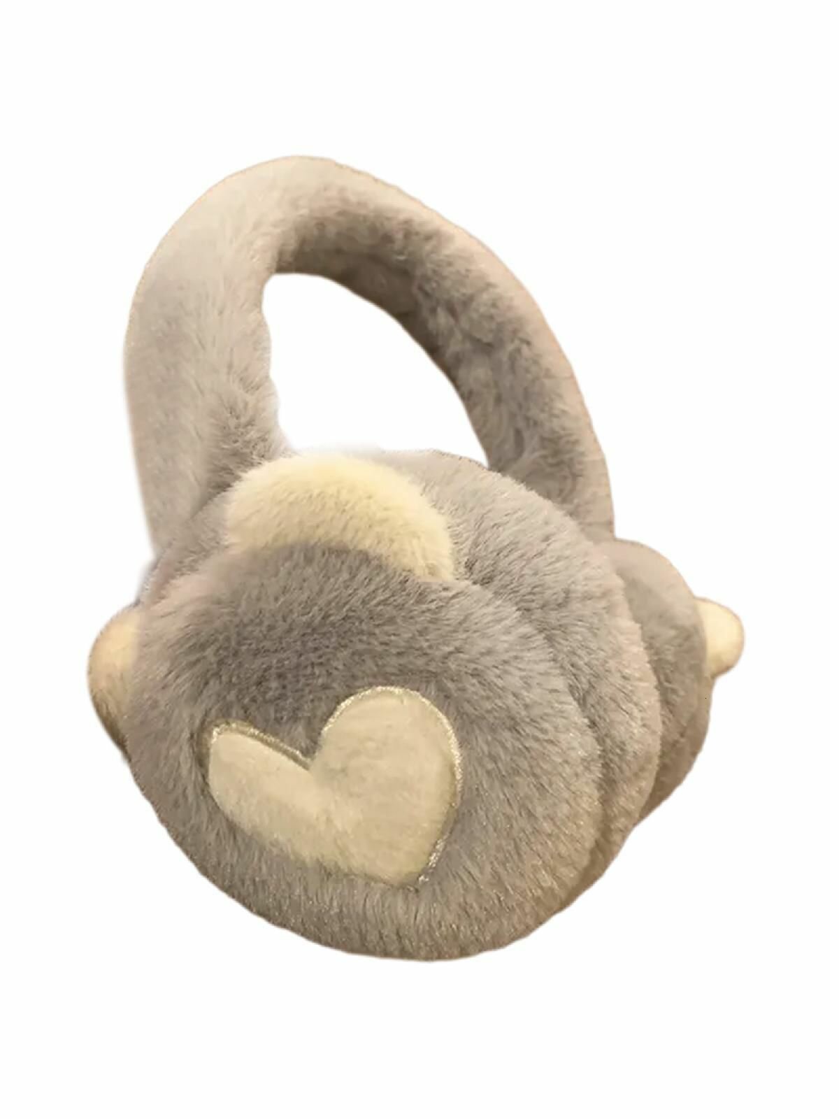 Наушники меховые, Теплые зимние плюшевые наушники_E