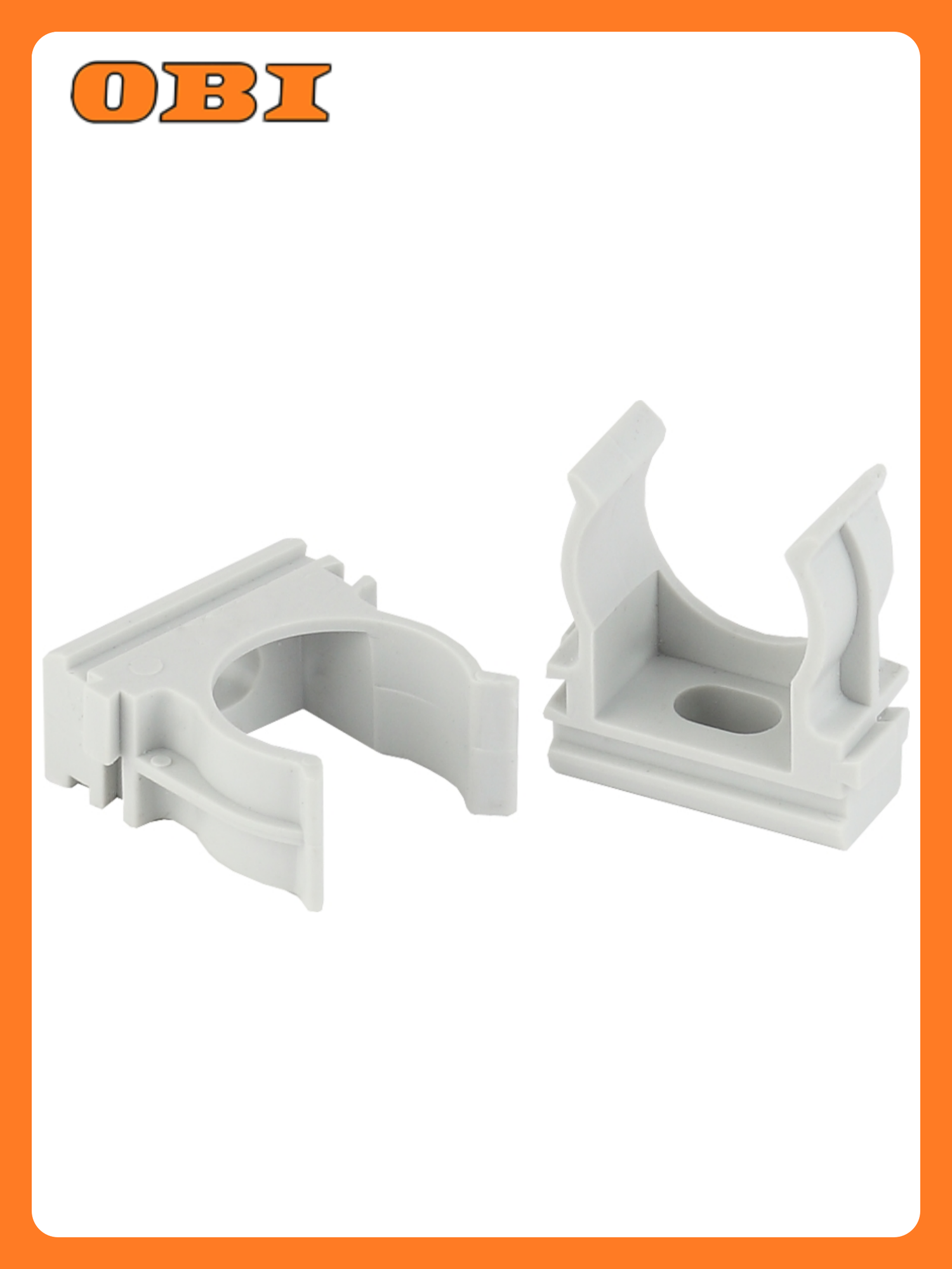 Крепёж-клипса серый 10 шт 20 мм