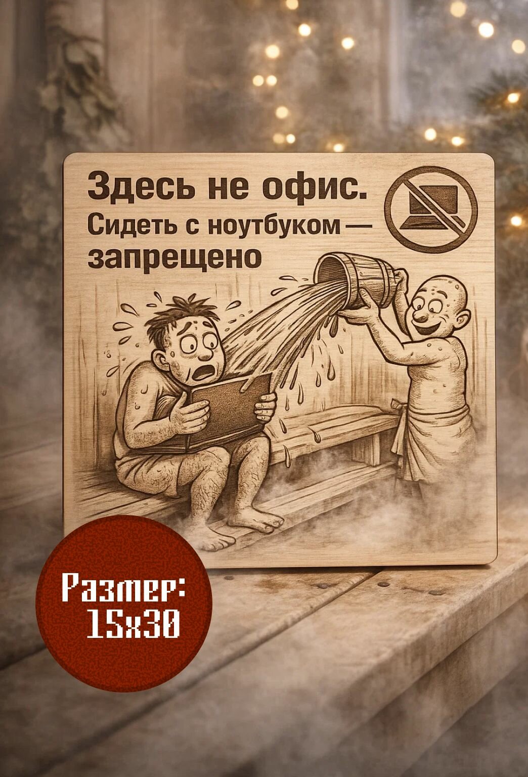 Табличка для бани