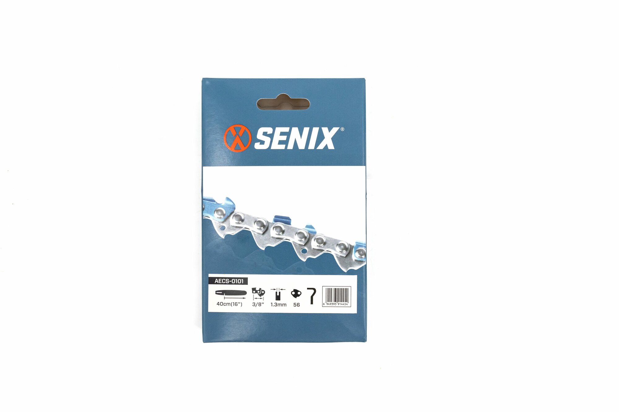 Цепь пильная SENIX AECS-0101, 16 (40 см), шаг 3/8 , паз 1,3 мм, 56 звеньев