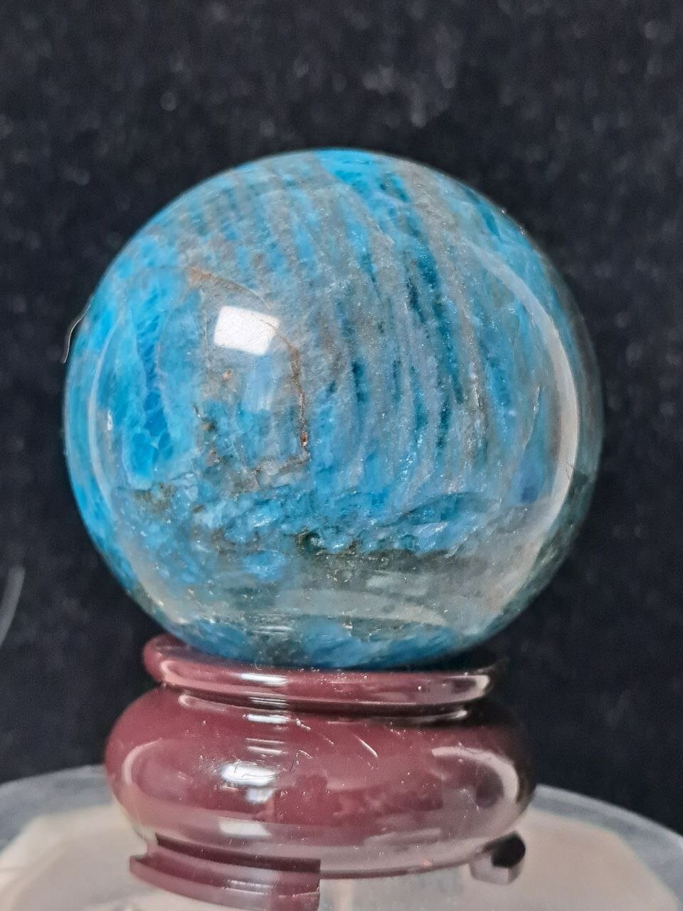 Камень шар апатит, натуральный камень, амулет, талисман, оберег, декор для дома, 292 гр